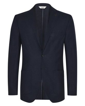 Paoloni Einreiher-Sakko aus Schurwolle mit fallendem Revers in