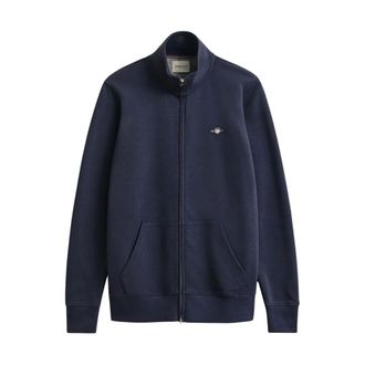 GANT SweaT-shirts zipp&eacute;s - Homme - Sweatshirts et sweats &agrave; capuche - Bleu - Taille: 2XL