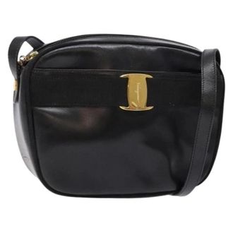 Ferragamo Pre-owned Leder Schultertasche - - Pre-owned - Damen - Schwarzk - ONE SIZE