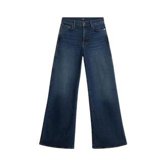 7 For All Mankind Lotta Cisco Wide Jeans - - Jeans - Damen - Blau - W29