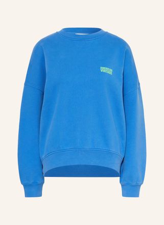 American Vintage American Vintage Sweatshirt Plizzy blau
