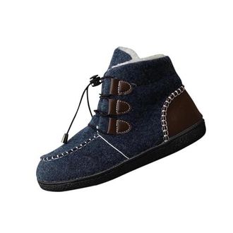 Generic Bottes dhiver confortables et d&eacute;contract&eacute;es pour femme - &Eacute;l&eacute;gantes - Doublure en fausse fourrure - Bout rond - Talon plat - Confortables et chaudes - 