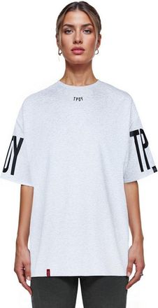 Trueprodigy Oversize-Shirt Viktor F Logoprint Rundhals dicker Stoff