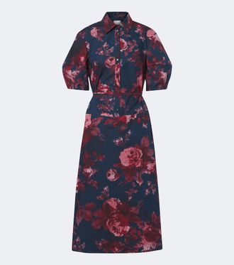 Erdem Robe chemise en popeline de coton