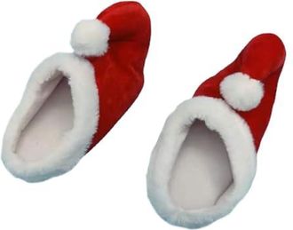 Garneck Chaussures de No&euml;l Peluche Pantoufles Chaudes Antid&eacute;rapantes Pantoufles Int&eacute;rieur pour Automne et Hiver