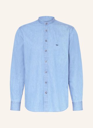 Fynch-Hatton Fynch-Hatton Jeanshemd Regular Fit Mit Stehkragen blau