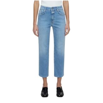 Closed Mittelhohe- blaue Denim Cropped Jeans - - Jeans - Damen - Blau - W33