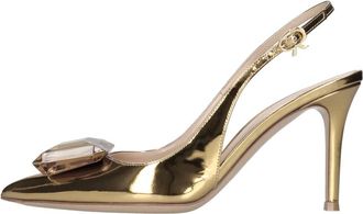 Gianvito Rossi Femme, Chaussures, Jaune, Taille: 37 1/2 EU Jaipur Sling