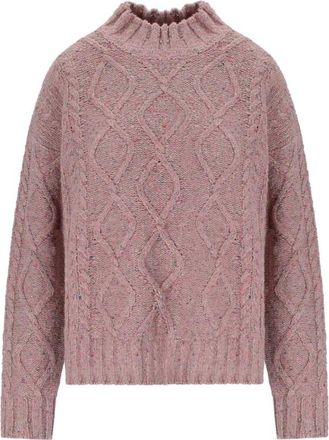 Twinset Femme, Pulls, Rose, Taille: 38 FR Pull à col roulé