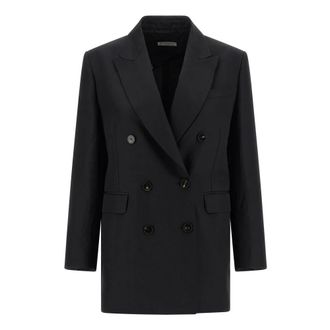 Alberto Biani Doppelreihiger Blazer - - Jackets - Damen - Schwarzk - XS