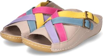 Andrea Conti Damen 0771516 Sandale, Dark Stone/Kombi, 38 EU