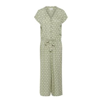 Kaffe Combinaison imprim&eacute;e vert/craie avec manches courtes - Femme - Combinaisons et Ensembles - Vert - Taille: 48 FR