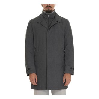 Fay Canvas Morning Coat - - Coats - Herren - Schwarzk - XL