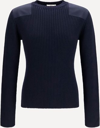 Fendi Ribbed wool Sweater Male 50