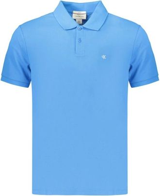 Calvin Klein Azzurro Cotton Polo - - Tops - Herren - Blau - XL