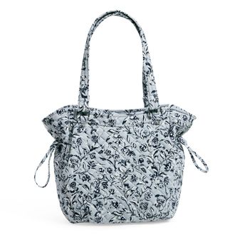Vera Bradley Damen Cotton Glenna Satchel Purse Handtasche, Stauden, Grau, recycelte Baumwolle