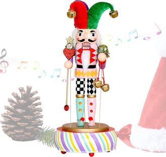 Generico Musik-Nussknacker | Weihnachtsdekoration | Musik f&uuml;r Partys, Sammler, 3 Haus, Kinder, Erwachsene, B&uuml;ro, Wohnzimmer