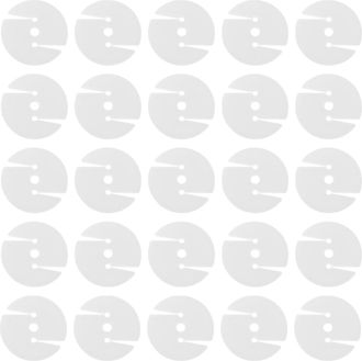 Lurrose 100 St&uuml;ck Sofa Knopf Gummidichtungen Dreiloch Befestigungs Schnallen M&ouml;belzubeh&ouml;r rutschfest Stabile Positionierung f&uuml;r Polster DIY ohne Werkzeug Einf