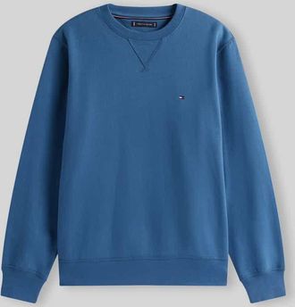 Tommy Hilfiger Regular Fit Sweatshirt aus reiner Baumwolle mit Logo-Stitching