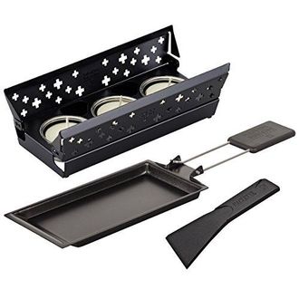 Kuhn Rikon Raclette Set Candle Light Mini Noir, Autre, Po&ecirc;lon &agrave; raclette antiadh&eacute;sif