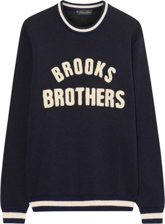 Brooks Brothers Homme, Pulls, Bleu, Taille: 3XL Terry Logo Pull