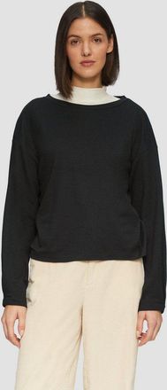 s.Oliver Sweatshirt Sweatshirt Sweatshirt mit Faltendetail am Ärmel