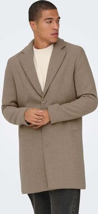 Only & Sons Mantel in Timber Wolf-Brown