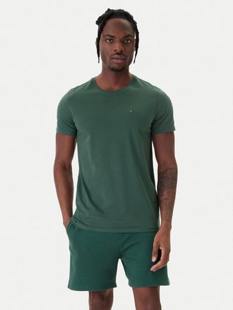 Tommy Jeans T-Shirt DM0DM04411 Gr&uuml;n Slim Fit