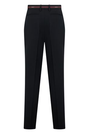 Gucci Womens Trousers High-Waisted Wool Black Skinny