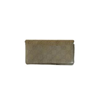 Gucci Portefeuille Vintage Pre-owned - Femme - Pre-owned - Beige - Taille: ONE Size