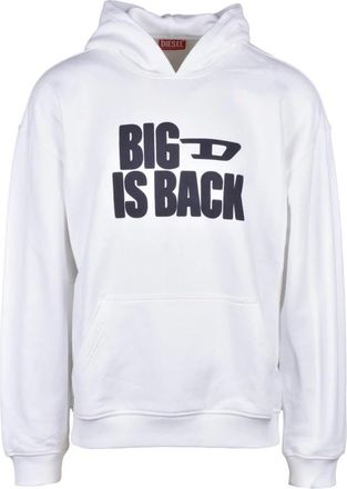 Diesel Herren, Sweatshirts & Hoodies, Wei&szlig;, XLGr&ouml;&szlig;e