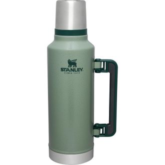 Stanley Stanley Klassische Vakuum-Isolierflasche, 1,9 l, Grün, Thermo- und Kalt-Isolierung, Edelstahlflasche, recycelte Edelstahl-Wasserflasche, Geschenk, spü