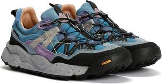 Flower Mountain Iwano Daim / Nylon Noir/Bleu Baskets, bleu, 41 1/3 EU