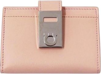 Ferragamo Porte-cartes daffaires Pre-owned - Femme - Pre-owned - Rose - Taille: ONE Size