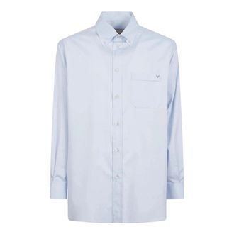 Valentino Langarmhemd - - Shirts - Herren - Blau - 2XL