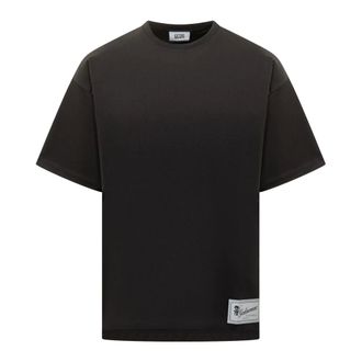 GCDS Gcds, Homme, Tops, Noir, Taille: M T-shirt avec imprim&eacute; Magic au dos