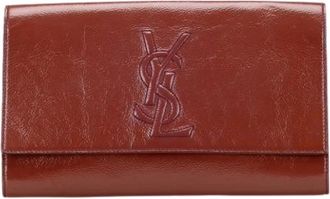 Saint Laurent unisex, Pre-owned, Brun, Taille: ONE Size Pochette en cuir Pre-owned