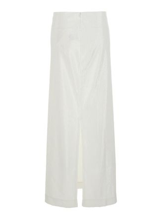 Toteme Womens Skirt With All-Over Sequins, White Polyester