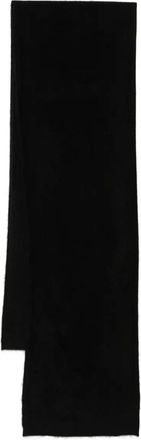 N.Peal écharpe en cachemire à effet brossé - Noir