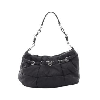 Prada Sac bandouli&egrave;re Pre-owned en nylon - Femme - Pre-owned - Noir - Taille: ONE Size