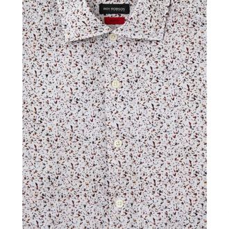 Roy Robson ROY Robson, Homme, Chemises, Multicolore, Taille: M Chemise Casual à Imprimé Abstrait en Ocre