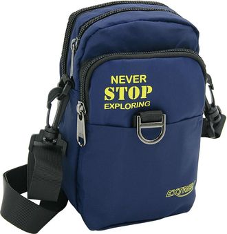 Bag Street International BAG STREET - Kleine Herren Umh&auml;ngetasche - Messenger Bag - Crossover Bag auch als G&uuml;rteltasche tragbar (Navy)