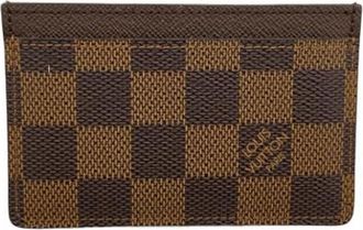 Louis Vuitton unisex, Pre-owned, Brun, Taille: ONE Size Portefeuille en toile Pre-owned