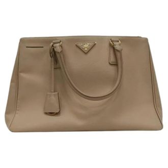 Prada Pre-owned Medium Galleria Double Zip Tote - - Pre-owned - Damen - Beige - ONE SIZE