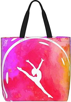 Generic Sac De Courses Danseuse Mignonne Femmes Sac &Agrave; Bandouli&egrave;re Personnaliser R&eacute;utilisable Sacs En Toile &Eacute;paule, Pour Femmes, Shopping, &Eacute;cole, Burea