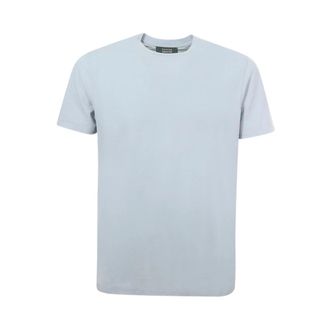 Zanone Hellblaues Crew-neck T-shirt Slim Fit - - Tops - Herren - Blau - M