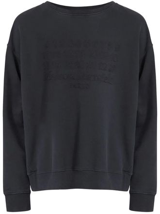Maison Margiela pull à numéro signature - Noir