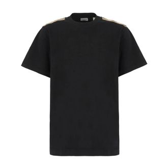 Burberry Check T-Shirt - - Tops - Herren - Schwarzk - S