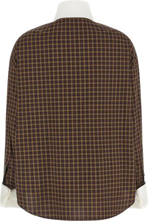 Marni Check Cotton Shirt - Brown