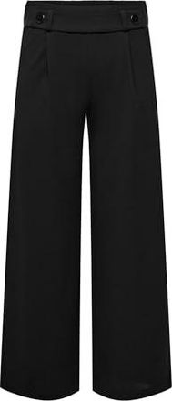 Jacqueline de Yong Jacqueline de Yong Pantalon pour Femme avec Coupe Large, Noir/Détails : Boutons Noirs, S / 32L